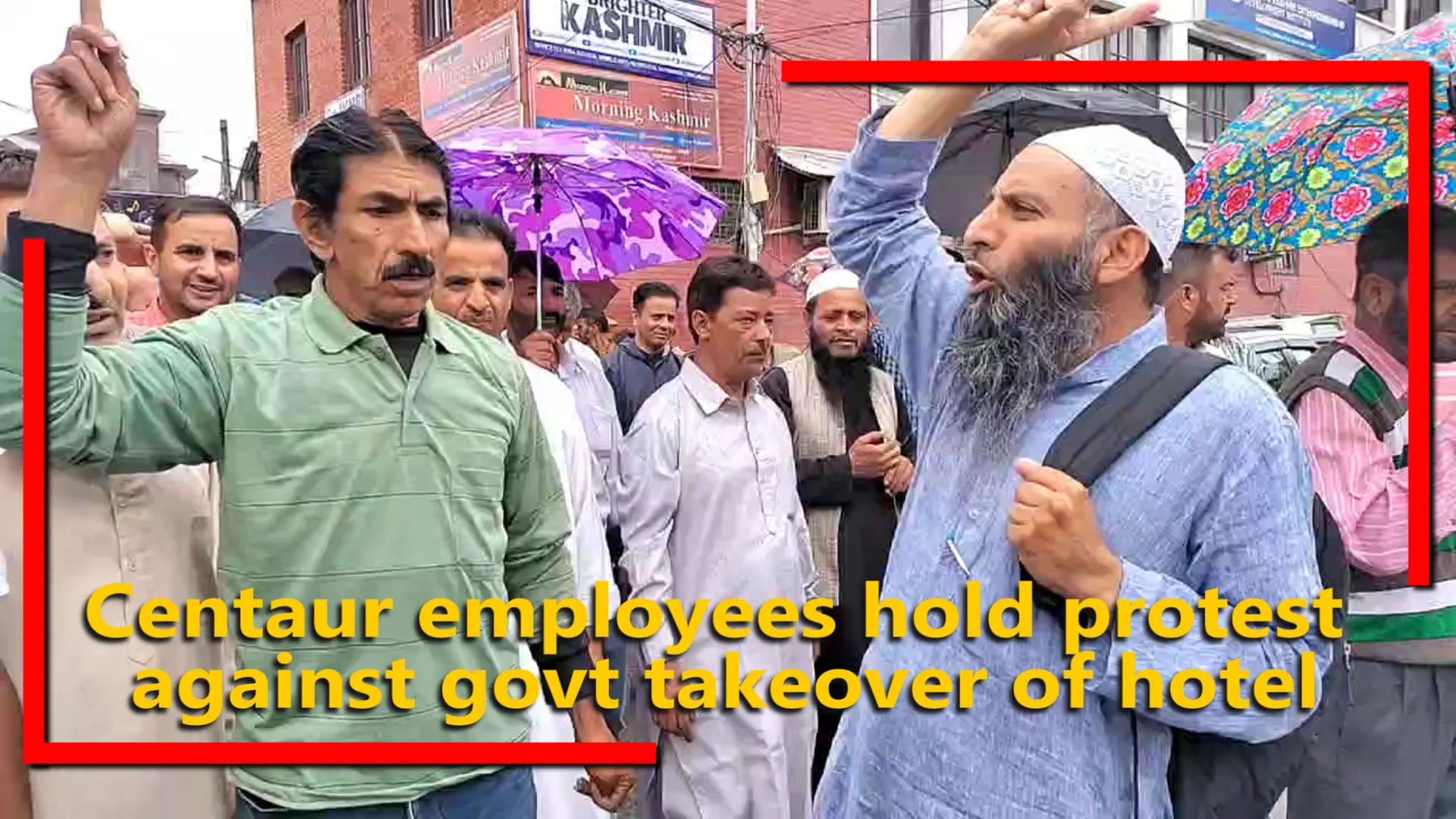 Video | Centaur employees hold protest against govt takeover of hotel ...
