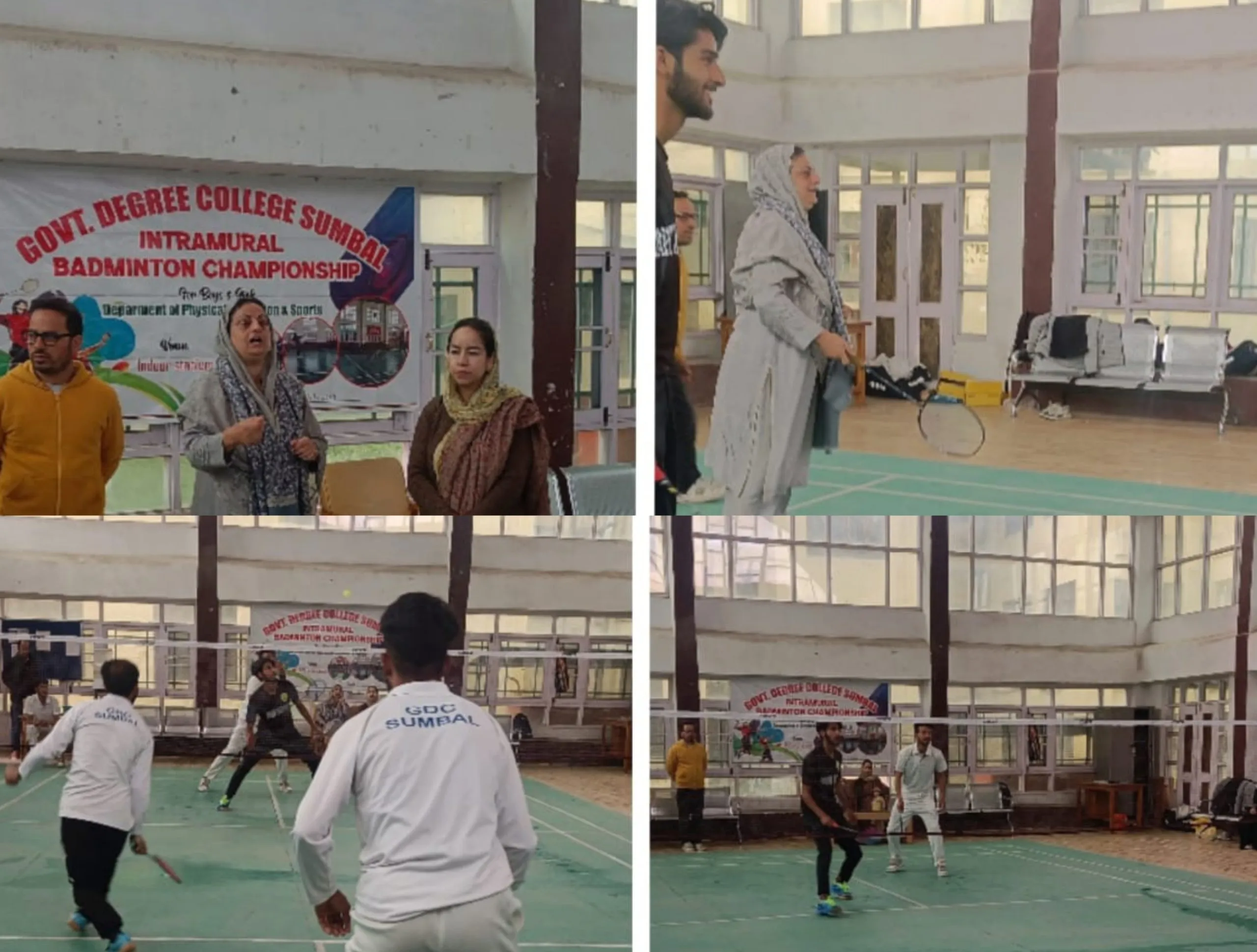Intramural Badminton Championship held at GDC Sumbal - Greater Kashmir