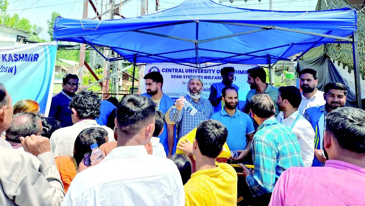 Central University of Kashmir organises social service camp for Kheer ...